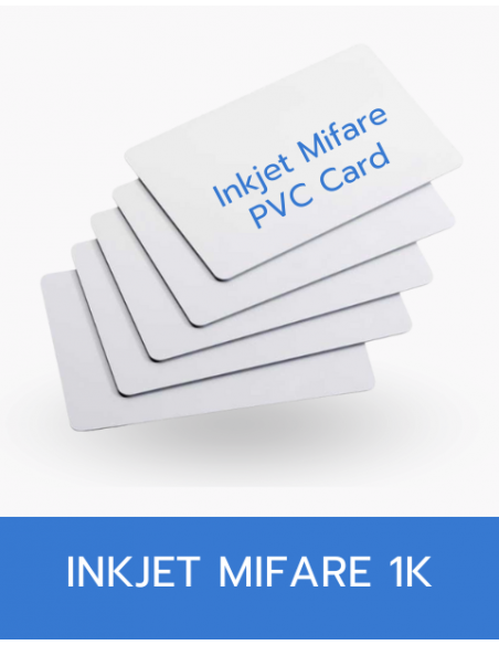 InkJet Mifare Card 1K 13.56 MHz สำหรับ บัตรพลาสติก
