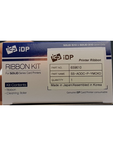 659610 YMCKO Color ribbon for SOLID